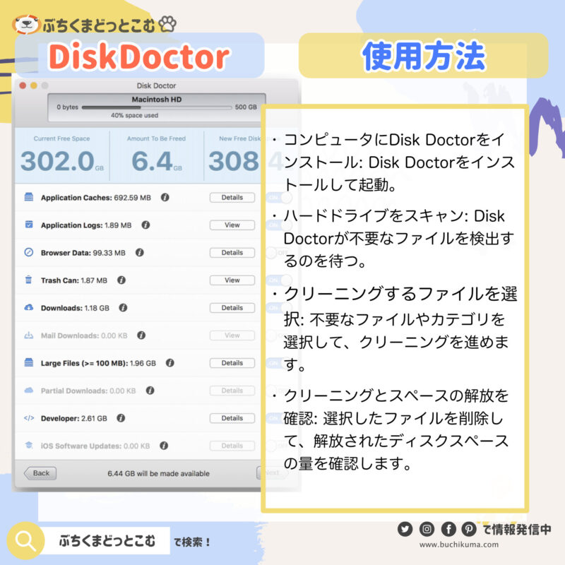 Disk Doctor：Macデータクリーナーを選ぶ「使いやすいインターフェイス」 | ぶちくまどっとこむ